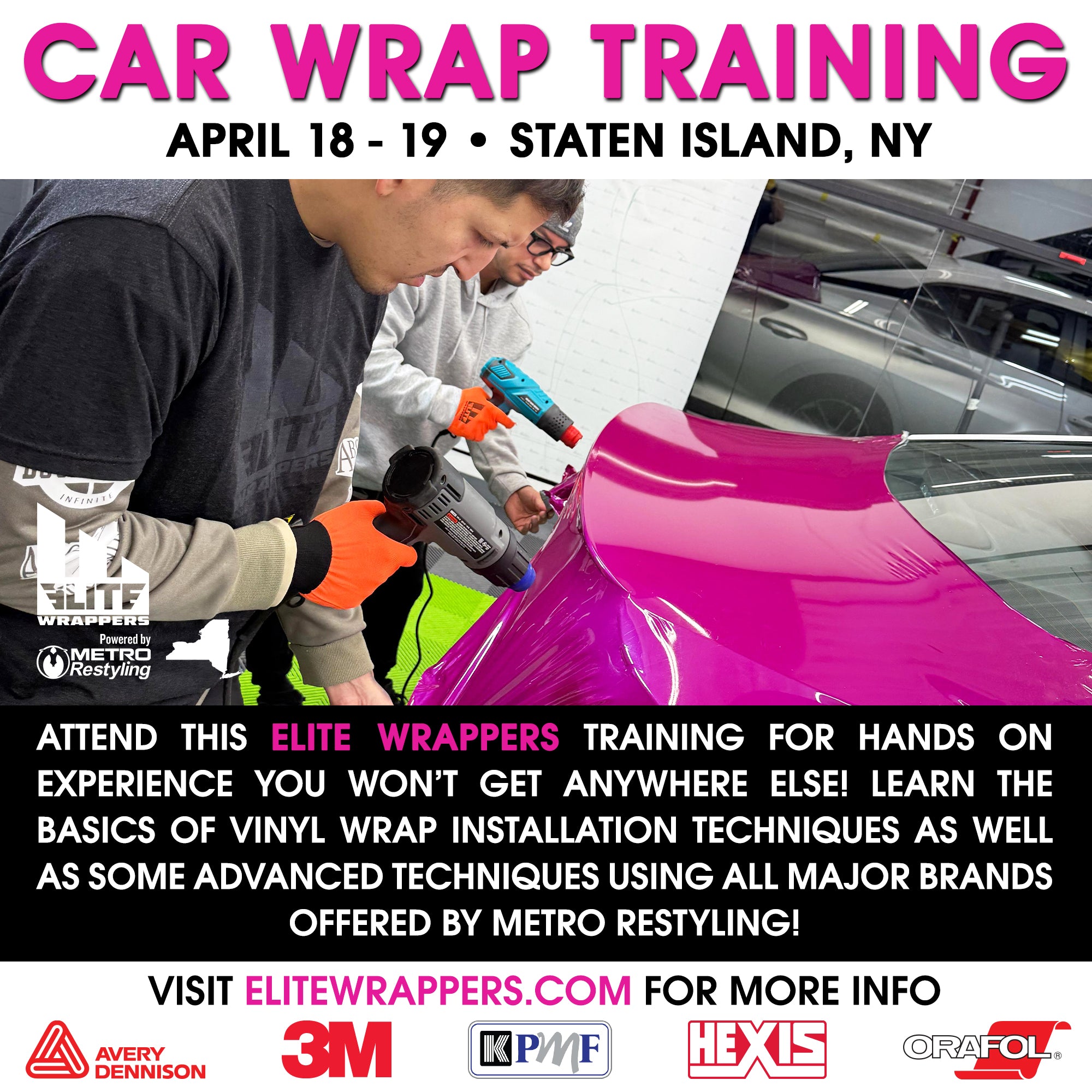 New York Car Wrap Training Class - April 18th & 19th 2026 – Elite Wrappers